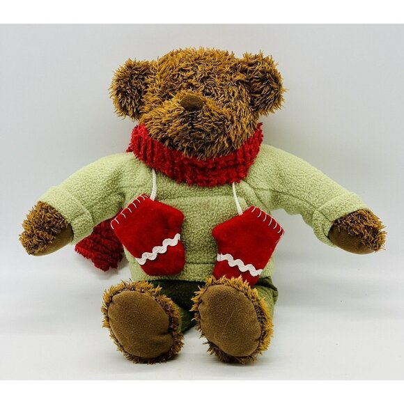 Hallmark | Toys | Hallmark Teddy Bear Plush Red Scarf And Mittens With ...